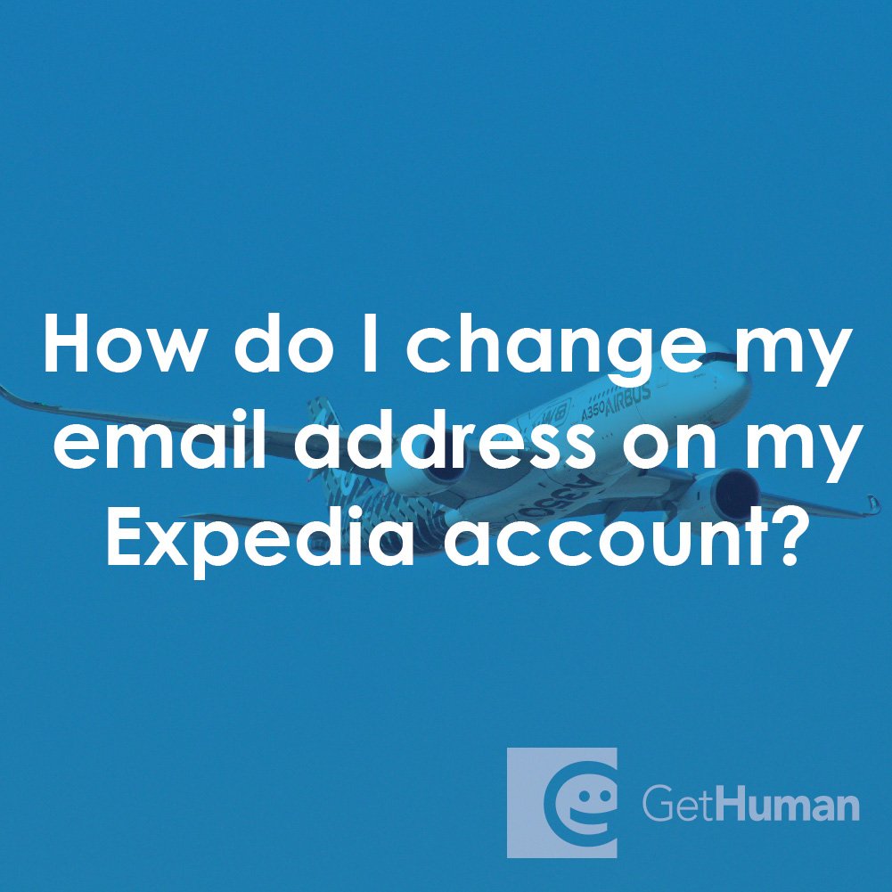 How Do I Change My Email Address On My Expedia Account 